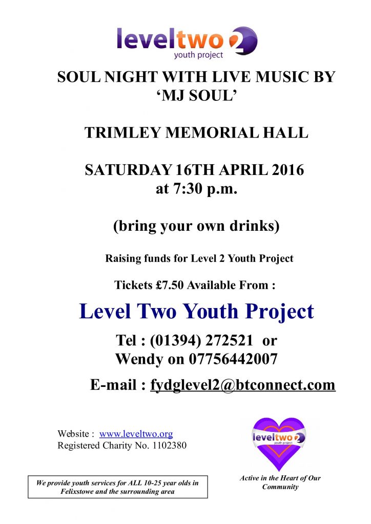 mj_soul_night_flyer_16th_April_2016 - Level Two