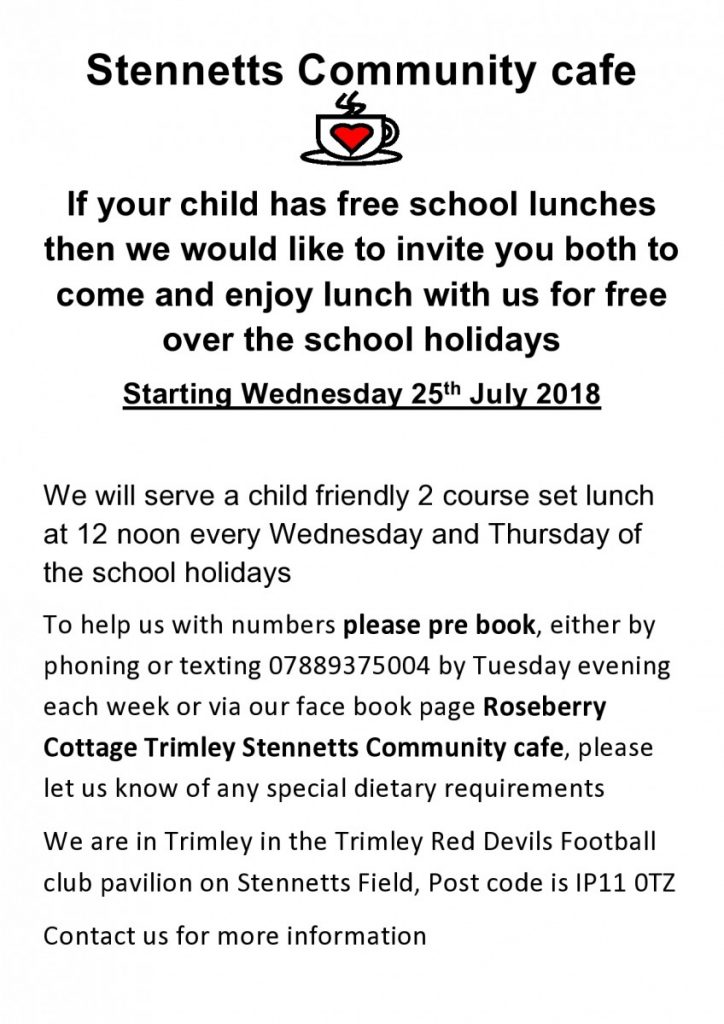 Stennetts Community cafe summer free school lunch poster-page0001 ...