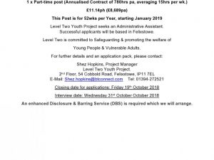 Level Two - The primary provider of youth services in Felixstowe